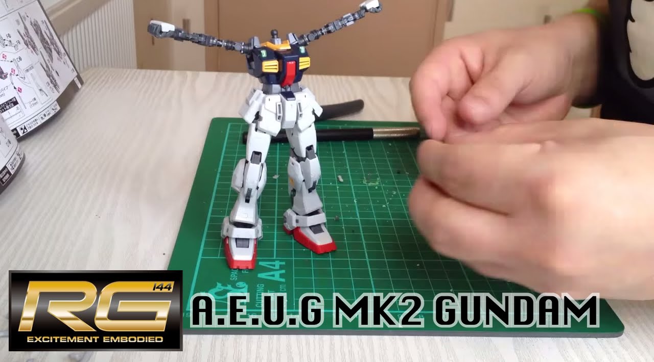 RG Mk2 A.E.U.G Gundam Time Lapse Build - YouTube