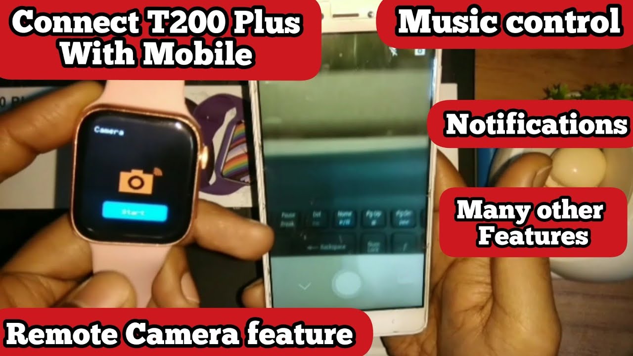 Connect T200 Plus Smartwatch with Mobile | Easy Steps to Pair T200 plus ...