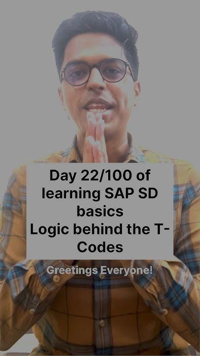 Logic behind the SAP T-Codes - YouTube