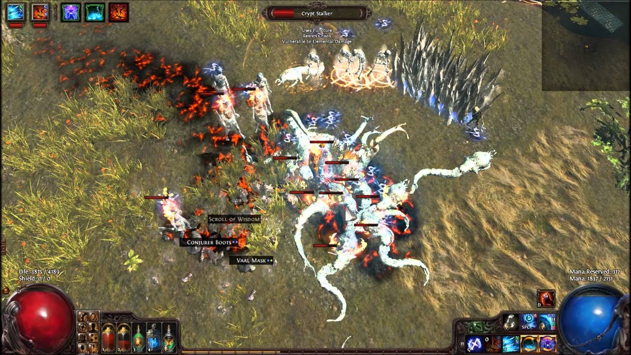 Path of Exile (1.0.4) Acrobatics Caster - Level 73 Dry Peninsula Map ...