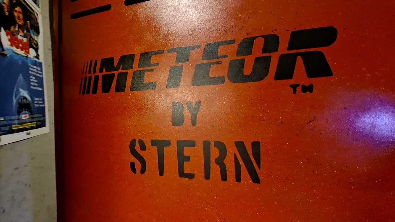 1979 Stern Meteor pinball refurb/restore completed. - YouTube