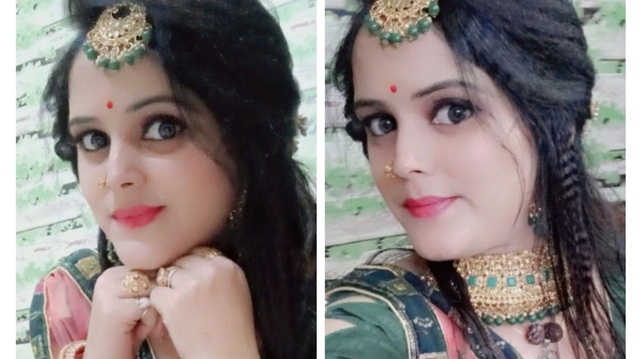 Indian wedding makeup//simple makeup// In few items//step by step ...