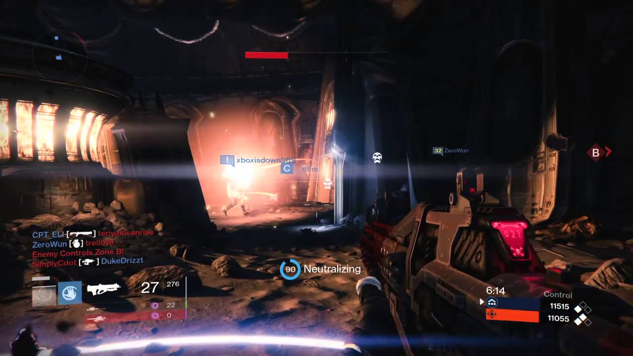 RED DEATH ON CAULDRON -Destiny Crucible - YouTube