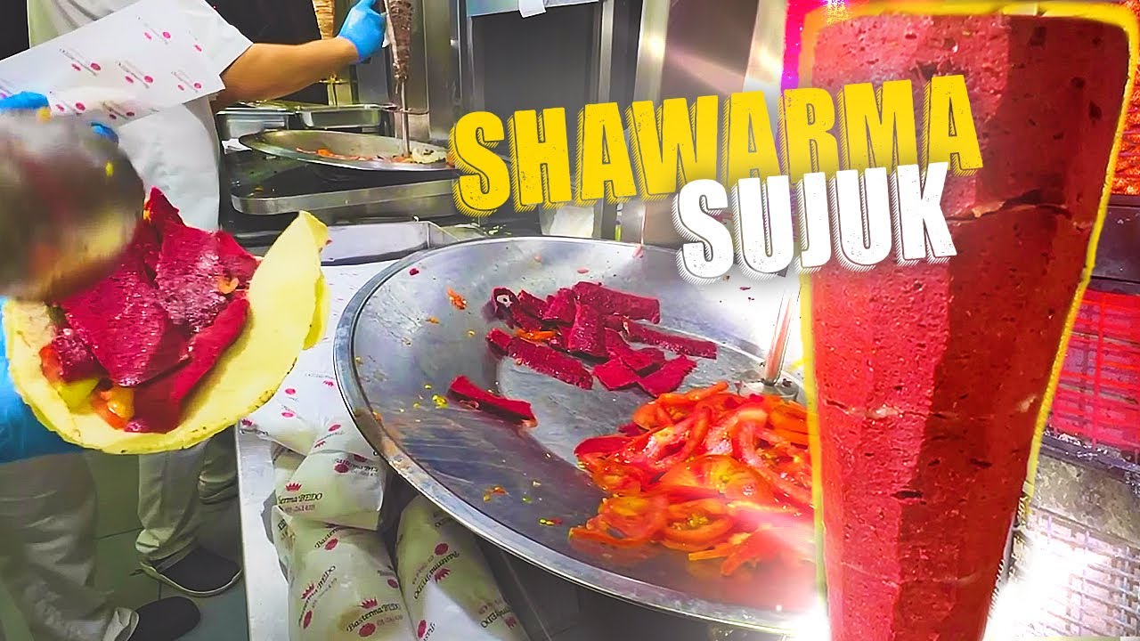 The FAMOUS Shawarma Sujuk at Basterma Bedo in Bourj Hammoud, Lebanon ...