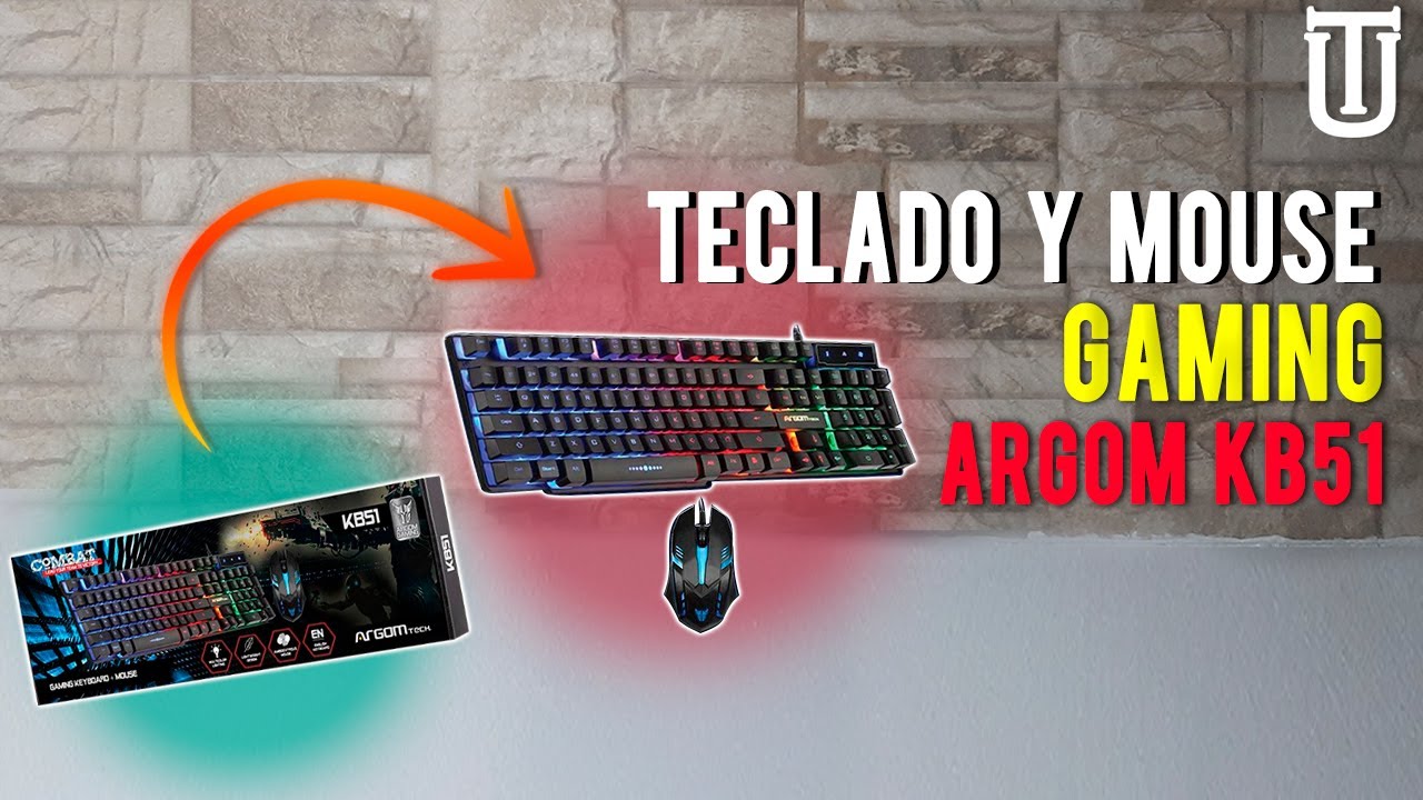 Teclado y Mouse Gaming ARGOM KB51 ⌨🖱 - Unboxing - YouTube
