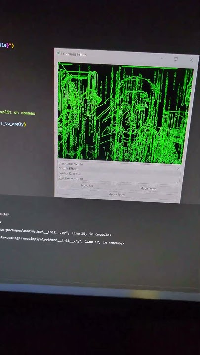 epic matrix filter in opencv effect - YouTube