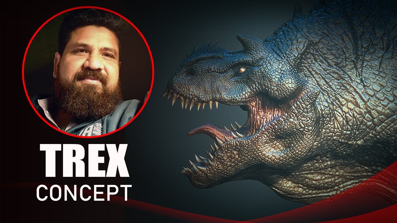 TREX Concept | Zbrush-Time-Laps | Dheep Studio | Muhammad Zahid Raza ...