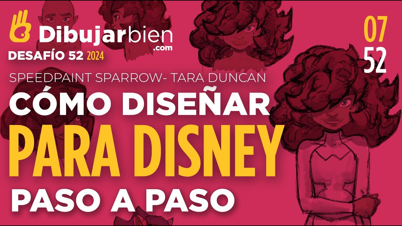 Cómo DISEÑAR un personaje para DISNEY. Creando a Sparrow - Tara Duncan - #Desafío 52 - Dibujar ...