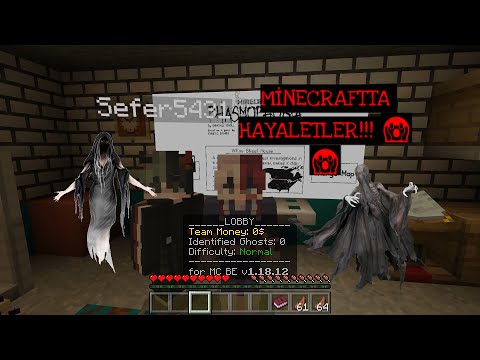 MİNECRAFT'TA HAYALETLER Mİ VAR!!! Phasmophobia Map #1