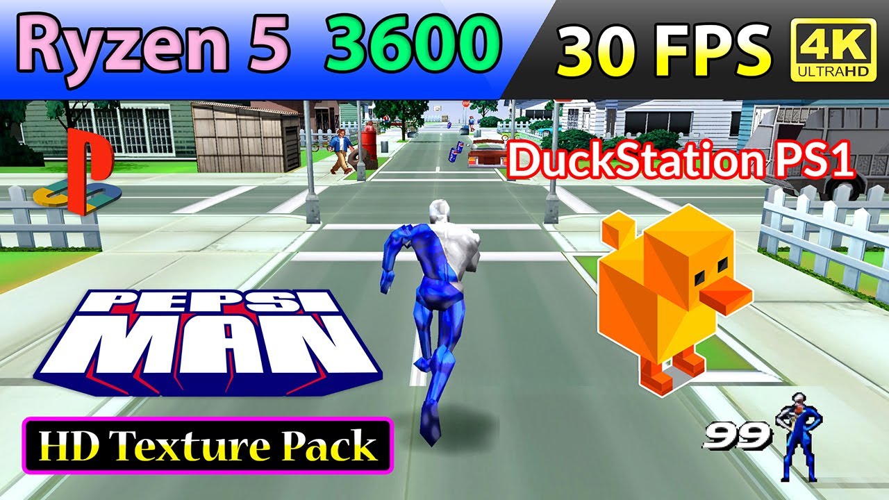 Pepsiman - HD Texture Pack • 30 FPS • 4K - DuckStation PS1 | Ryzen 5 ...