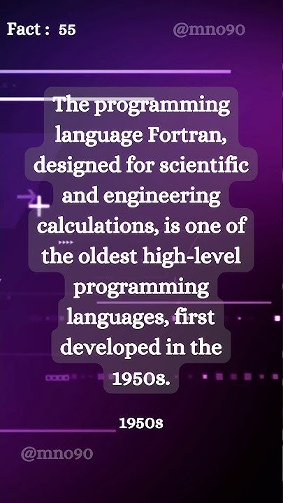 Programming language Fortran..? #coding #programming #fortran #factoftheday #shorts - YouTube