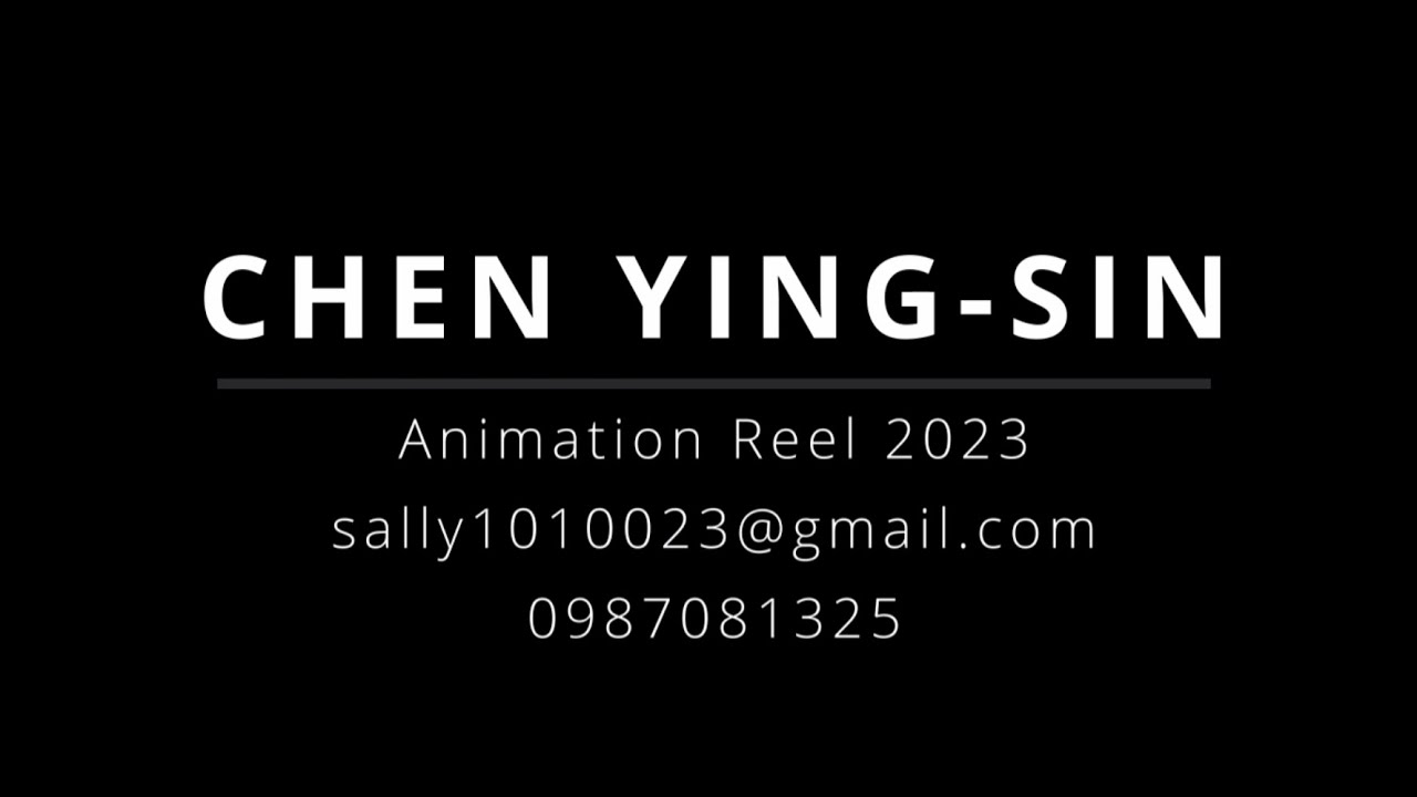 Ying-Sin Chen Animation Reel 2023 - YouTube