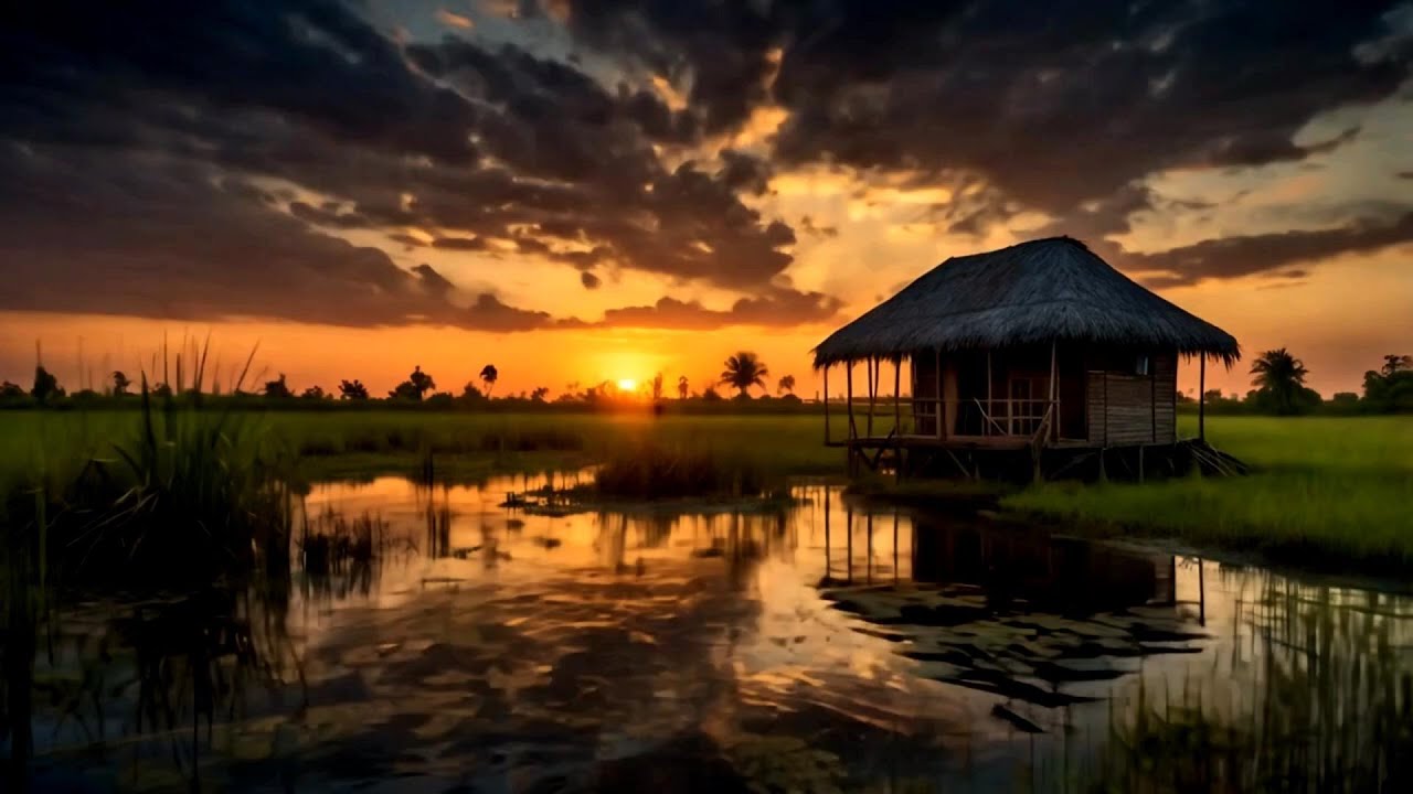 Relaxing Sleep Sounds (Swamp Sounds At Night) - Frogs, Crickets, Nature ...