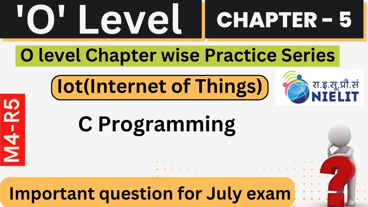 Chapter-5 Internet of Things (IoT) MCQ Important question for O level ...