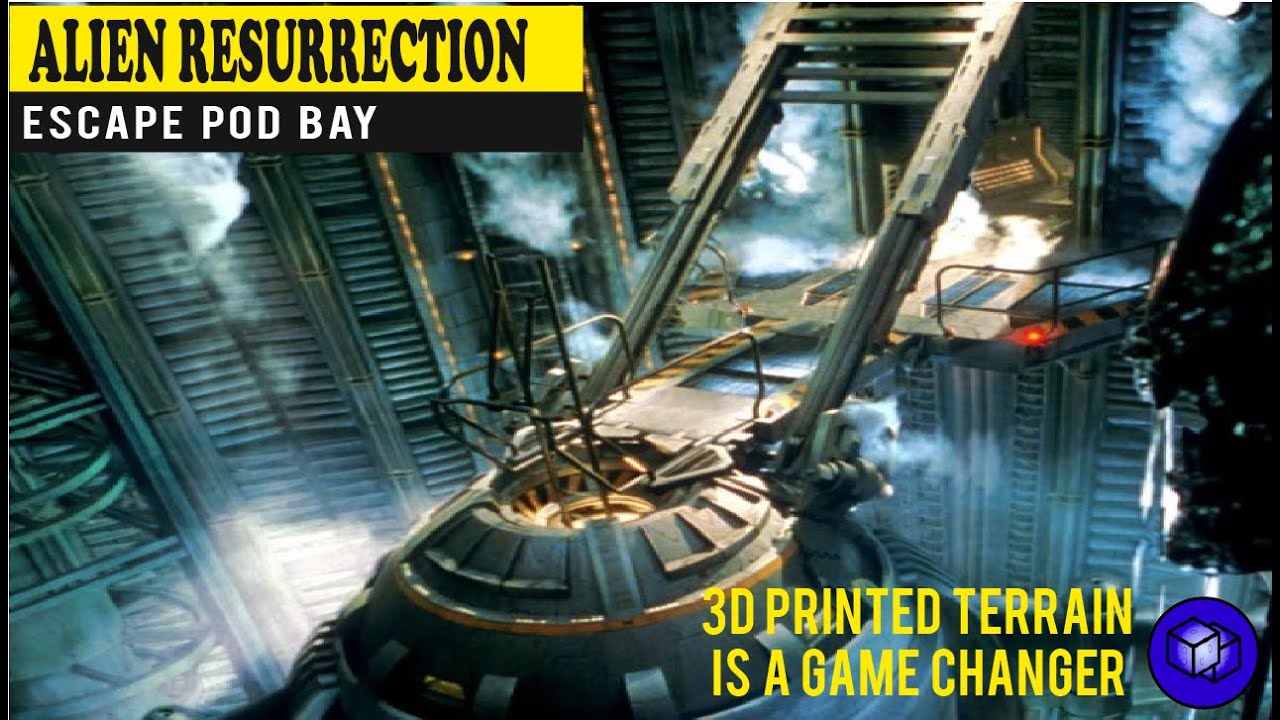 Alien Resurrection Escape Pod - 3D Printed Terrain - YouTube