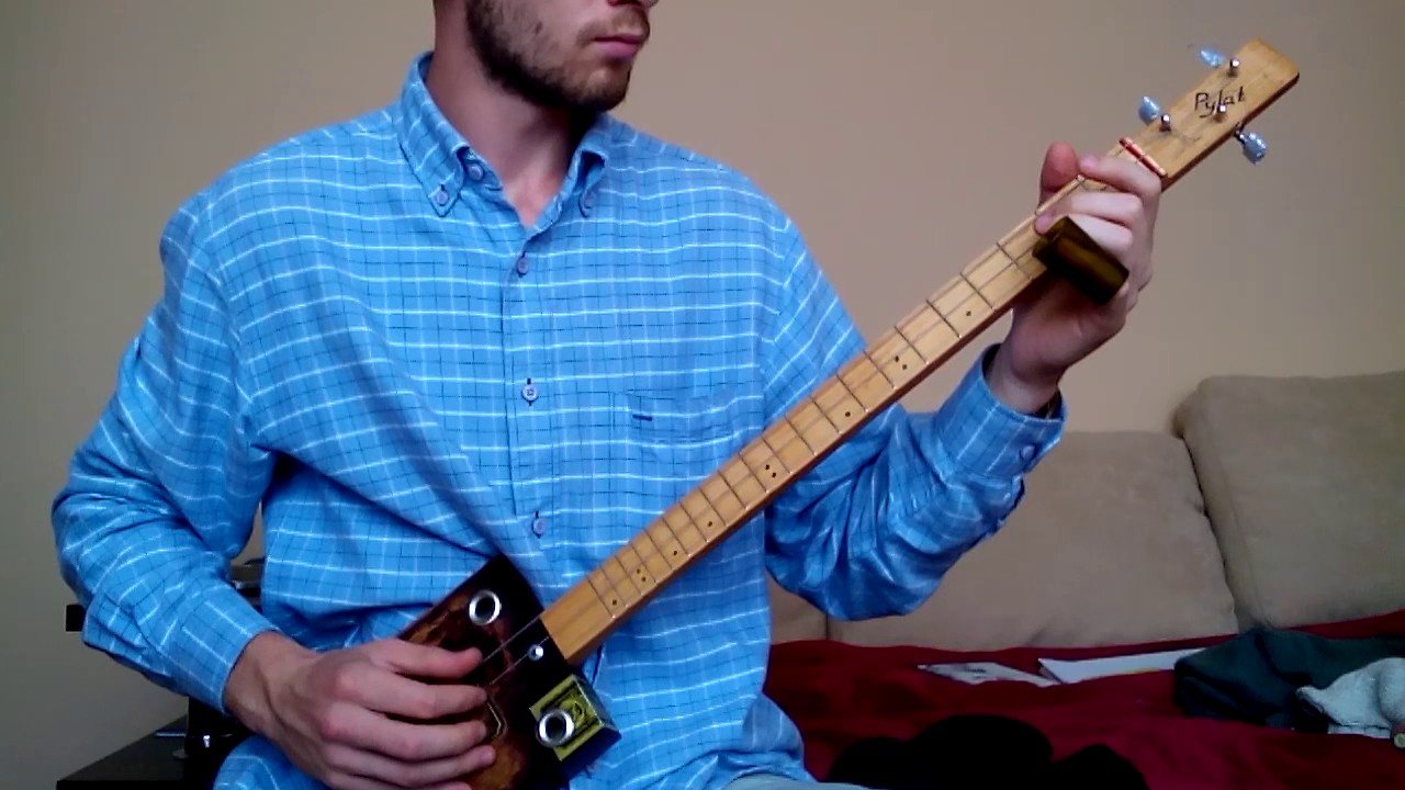Acoustic three string cigar box guitar (mr_Chipman box guitars) - YouTube