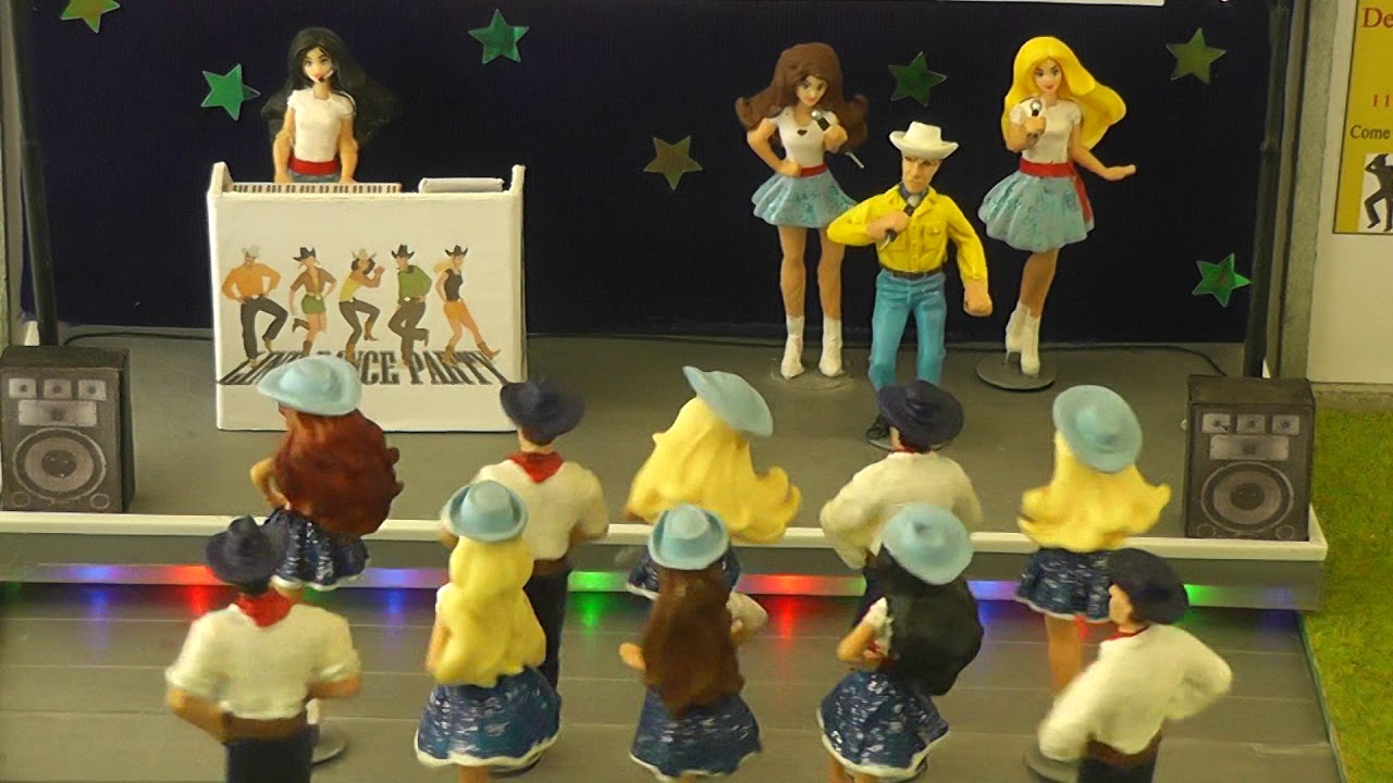 Dance the night away.Line dance automaton. - YouTube