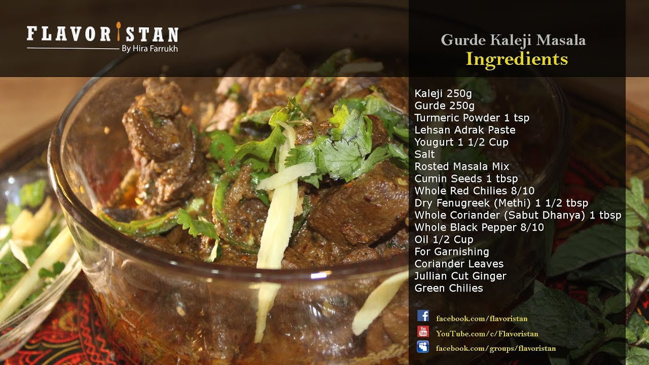 Gurda Kaleji Masala Recipe - Mutton Liver & Kidney Cooking Recipe by ...