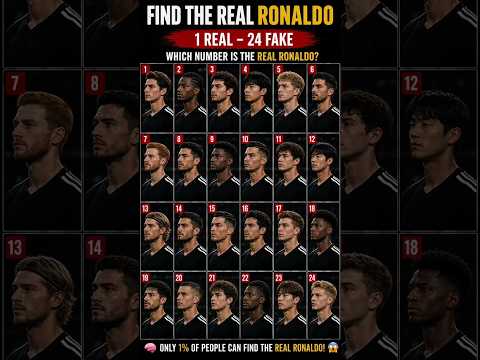 Find Real Ronaldo? #ronaldofans #cristianoronaldo #football  #cr7