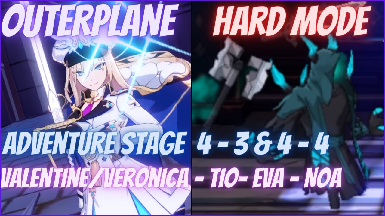 Adventure Stage 4-3 & 4-4 HARD MODE - OUTERPLANE - YouTube