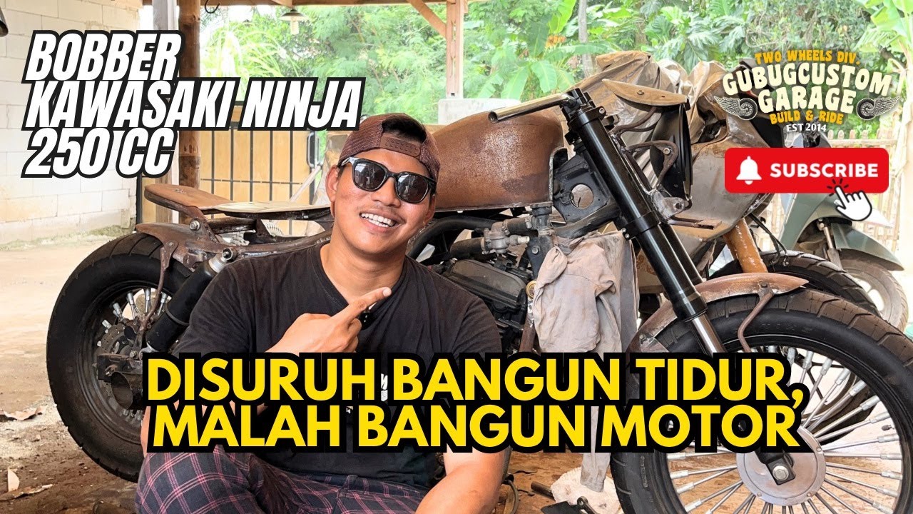 CUSTOM BOBBER JOK LIPAT KAWASAKI NINJA 250 - YouTube