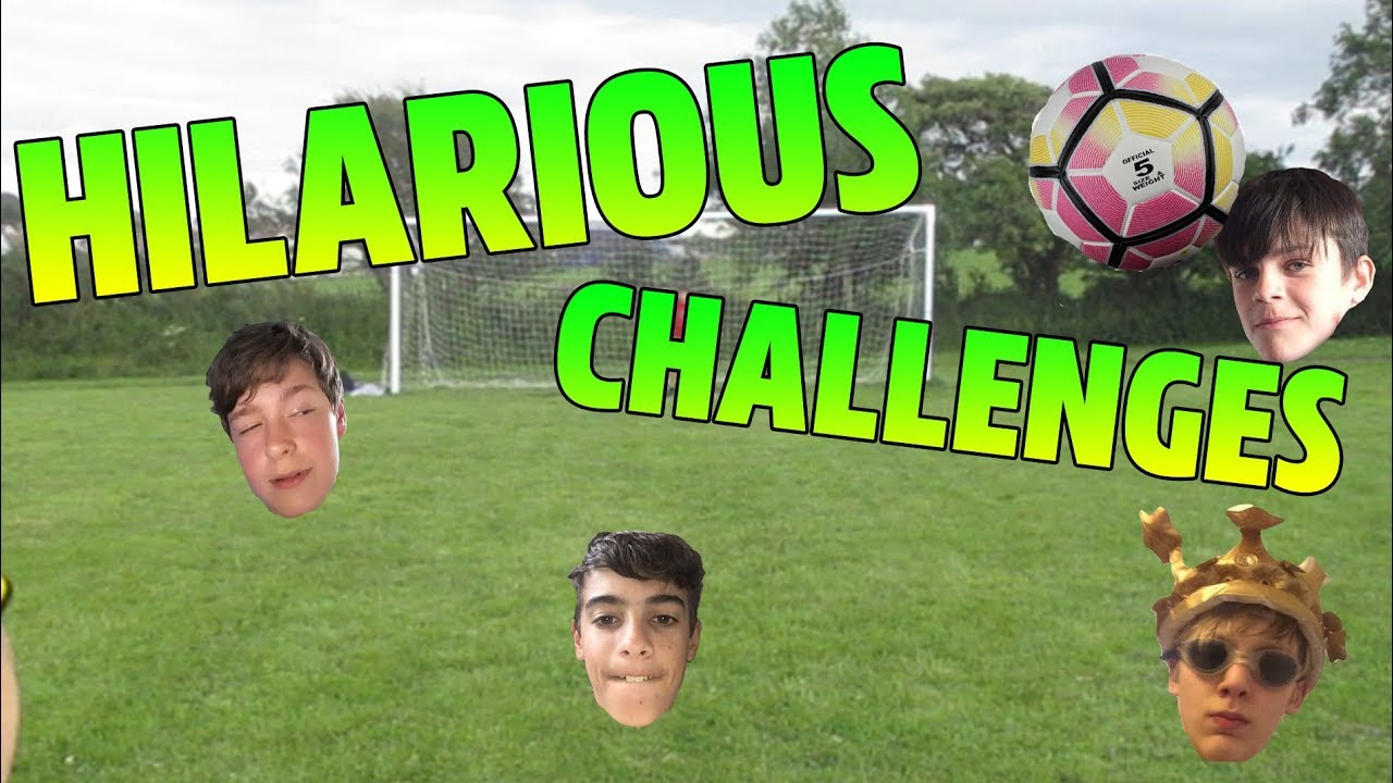 HILARIOUS Football CHALLENGES | Special Guest! - YouTube