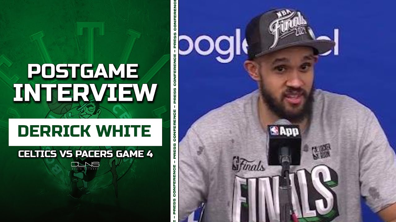 Derrick White on his GAME WINNING Shot to Reach NBA Finals | Celtics ...