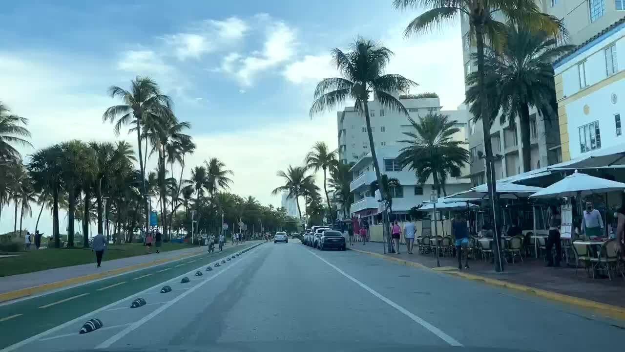 Ocean Drive in Miami Florida | Timelapse video - YouTube