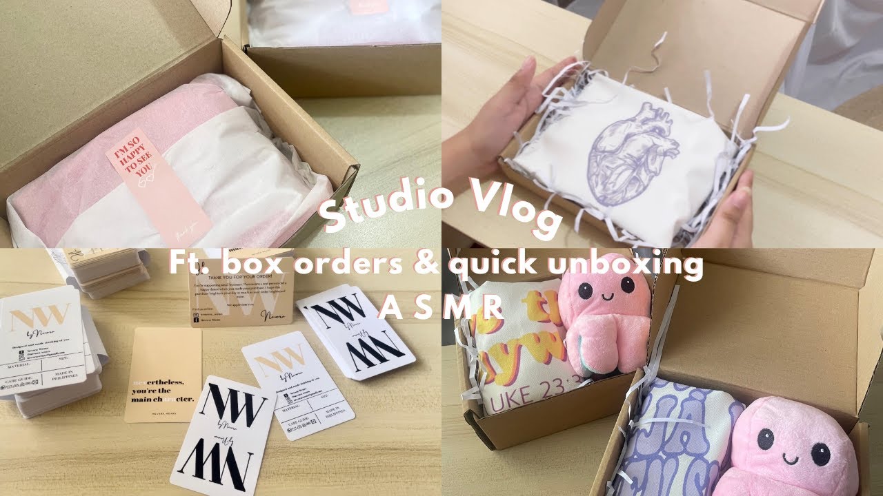 Pack orders with me🤍 + shopee links 🔗 (eco friendly packaging, small ...
