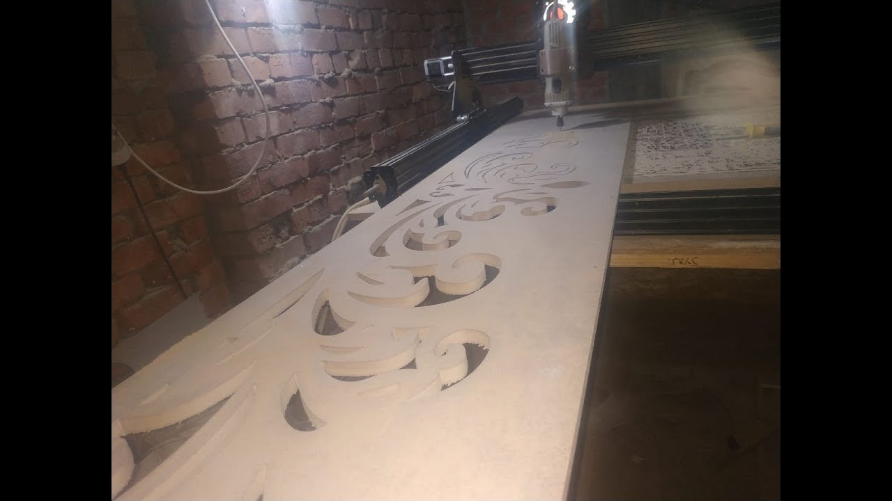 Cnc Router Cut mdf Wood "External Length" - YouTube