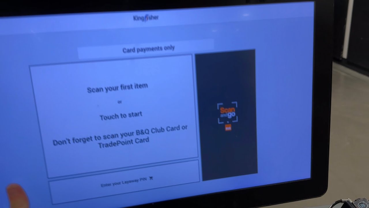 Elo Self Checkout @ B&Q Wednesbury - YouTube