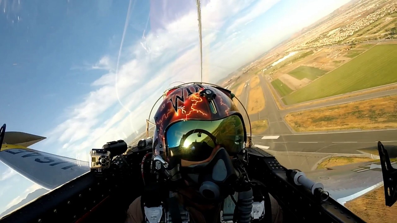Gregory Colyer and Ace Maker II at Planes of Fame Airshow with music ...