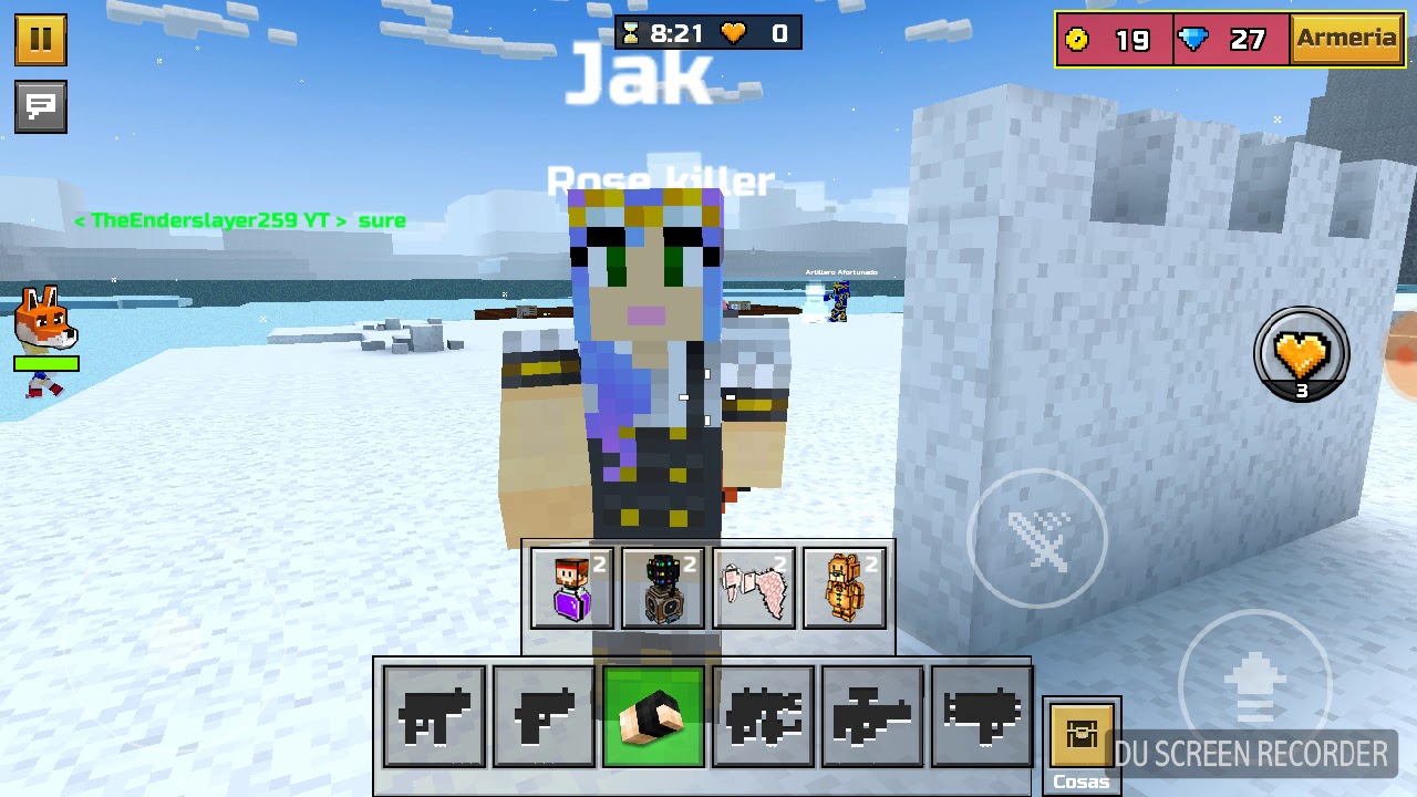 Playing Pixel Gun 3D sandbox - YouTube