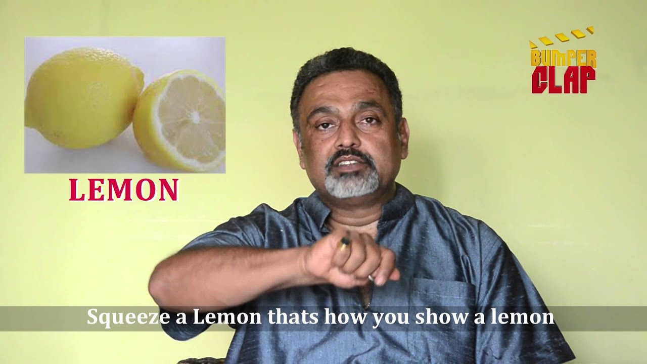Learn Indian Sign language "Some Fruits & Vegetables" #GetStarted - YouTube