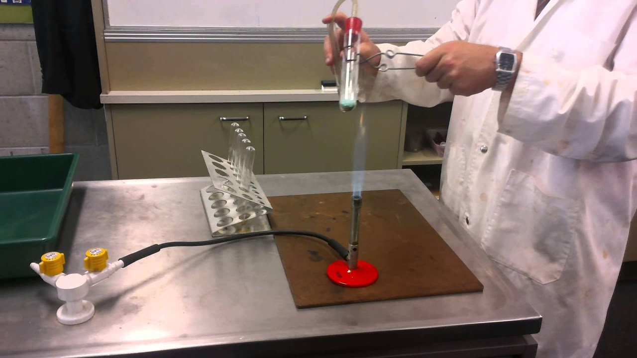Thermal Decomposition Experiment - YouTube