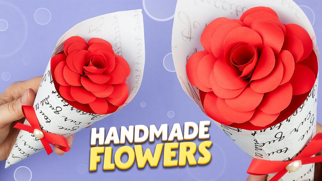 Handmade Paper Flower Bouquet: Create Beautiful Blooms at Home! - YouTube