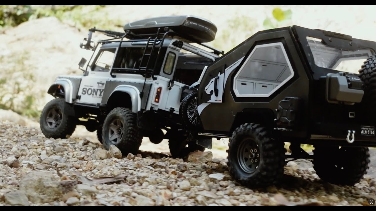 RC CRawler Sony Defender D90 | Camper Trailer | RC4WD Gelande | Sunway ...