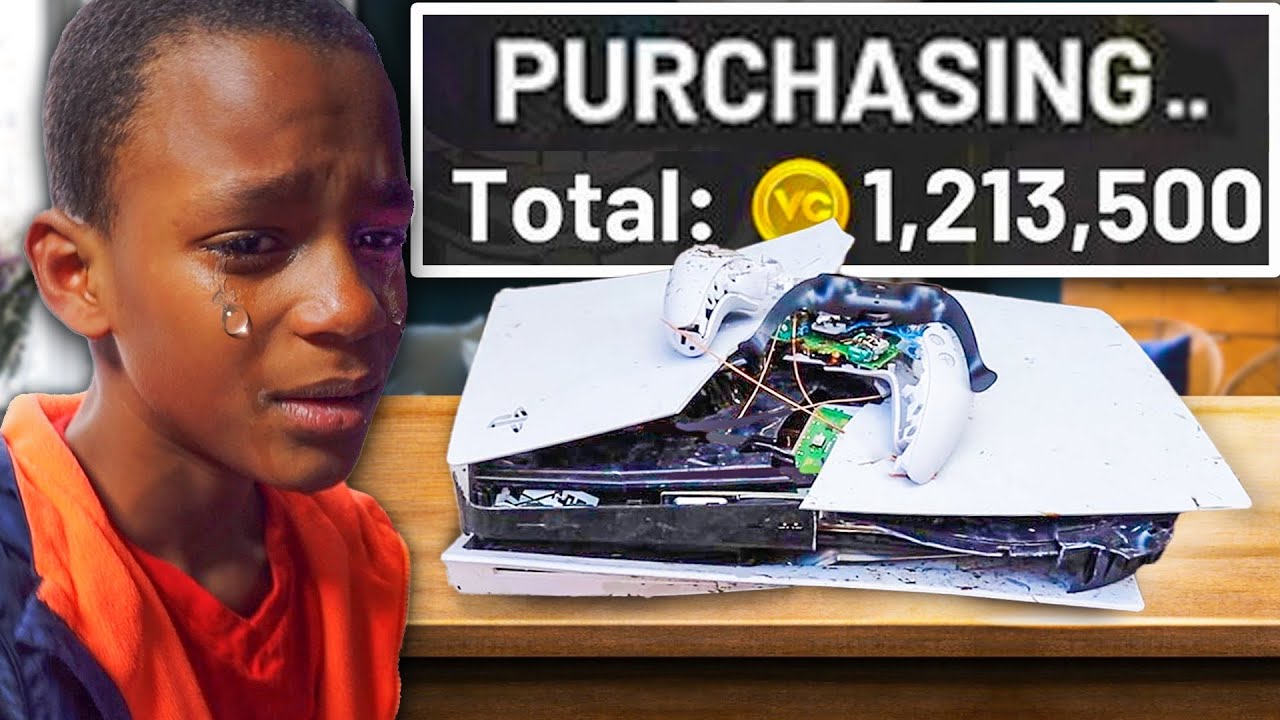 Kid Starts CRYING After Brother DESTROYS PS5 After Spending 10 Million ...