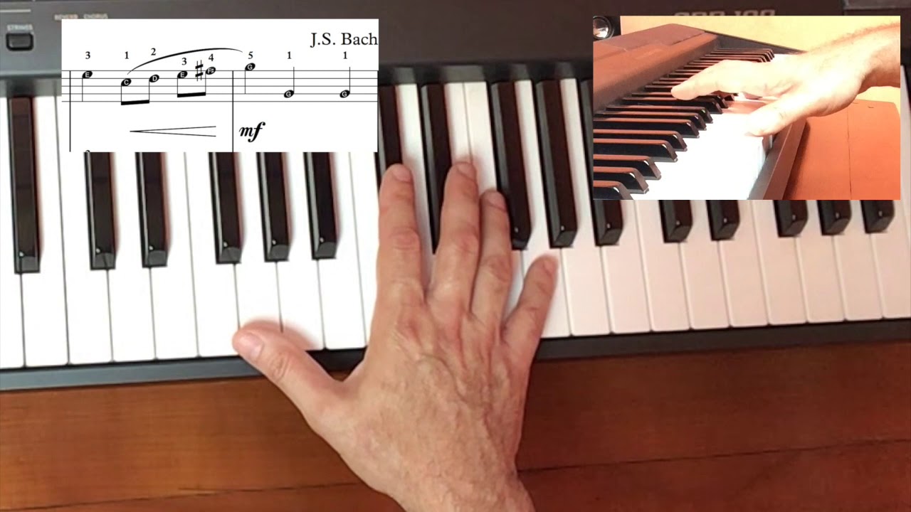 Video Lesson 15 Piano Music Book of Bach Classics for Beginners - YouTube