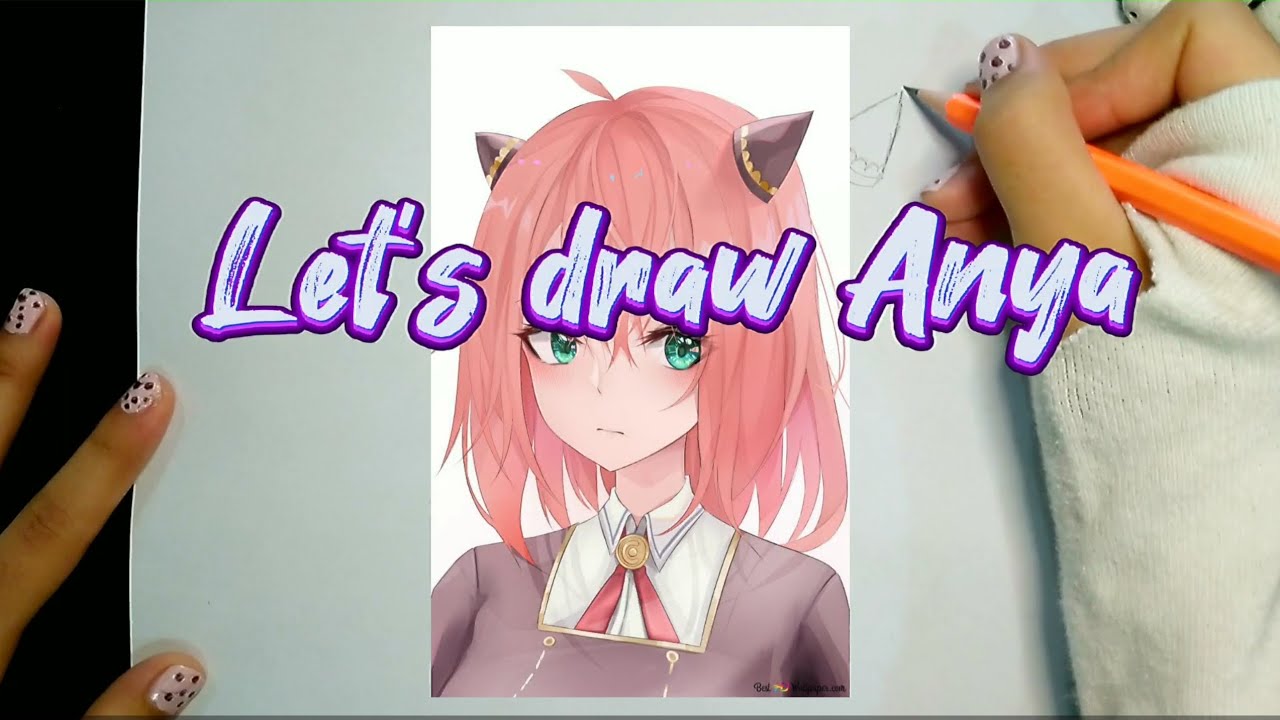 Capturing Anya's Beauty: A Stunning Sketch by Myna Art #trendingvideo # ...