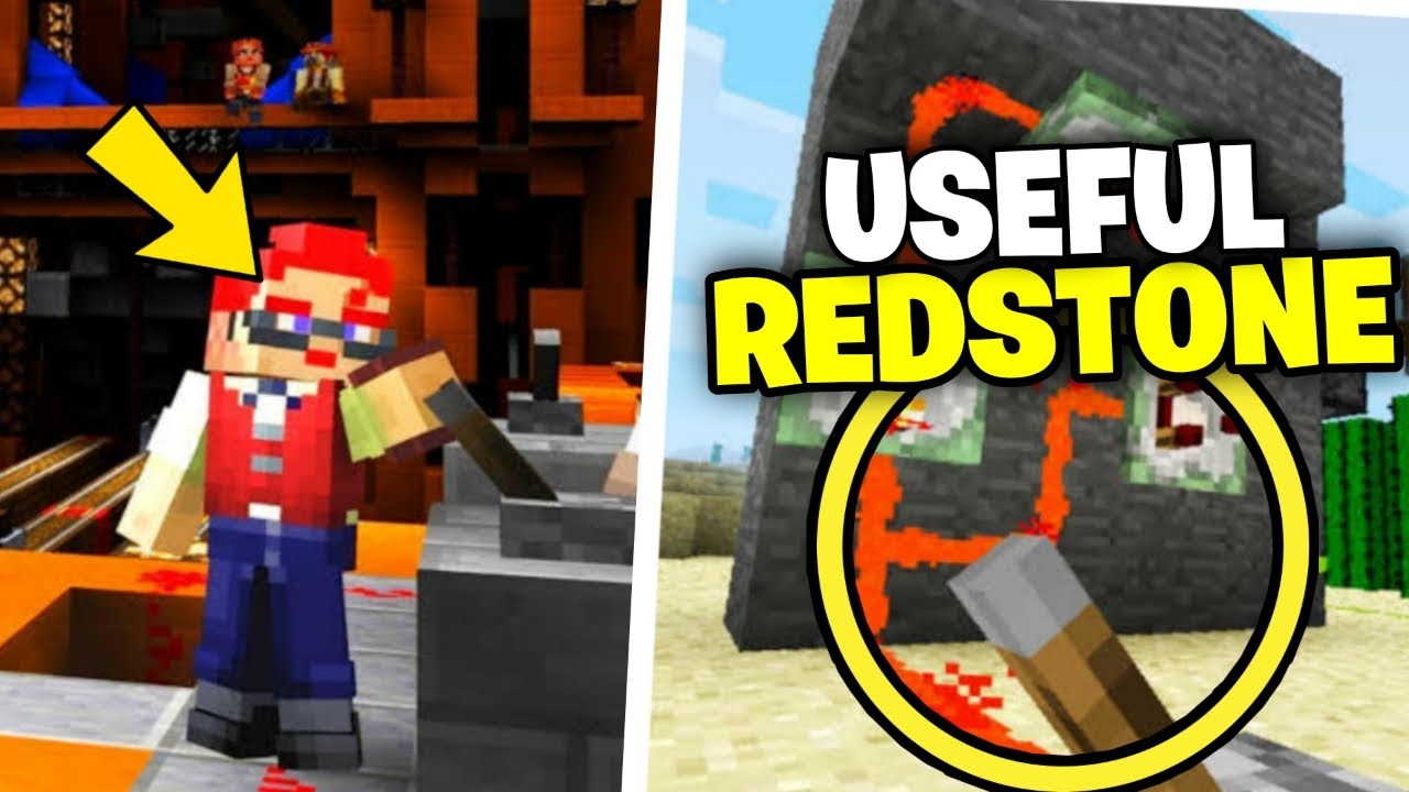 Top 15 INSANELY USEFUL Redstone Contraptions in Minecraft! - YouTube