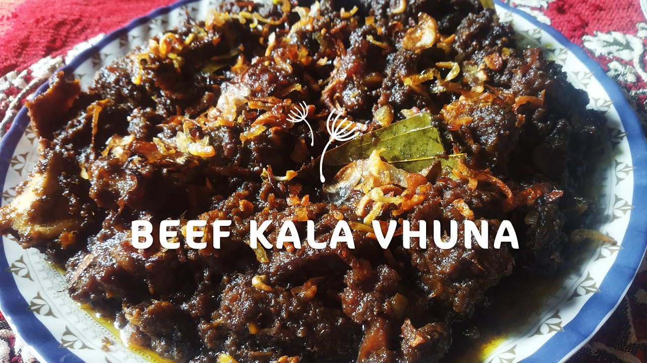 গরুর মাংসের কালা ভুনা রেসিপি | Beef Kala Vuna Recipe | Gorur mangsho ...