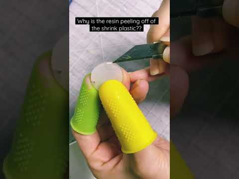 Why is the resin peeling off of your shrink plastic creations? - YouTube