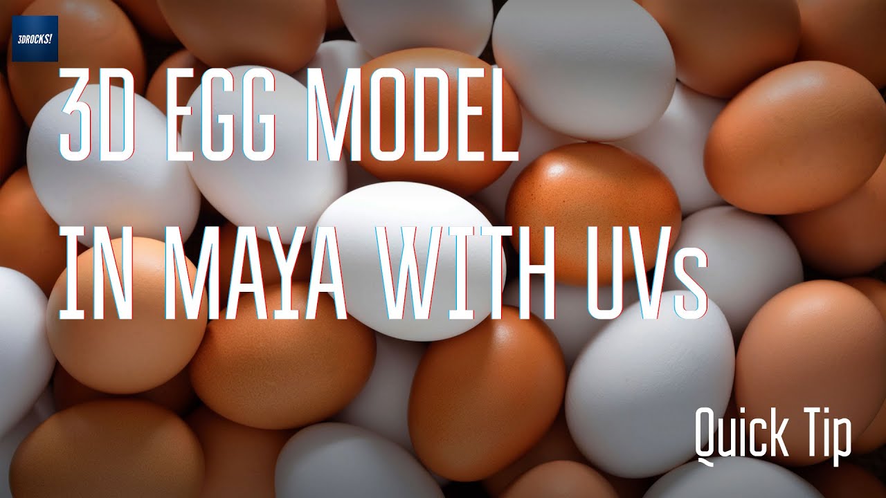 How to model 3d egg in Maya. Super quick modeling tip. - YouTube