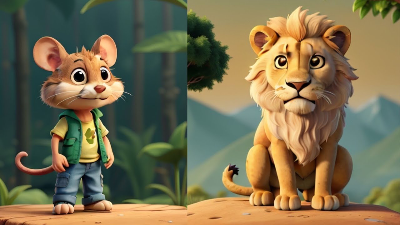 The Lion And The Mouse : A Tale Of Friendship | English Stories ...
