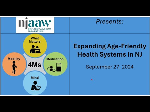 Expanding Age Friendly Health Systems in NJ - YouTube