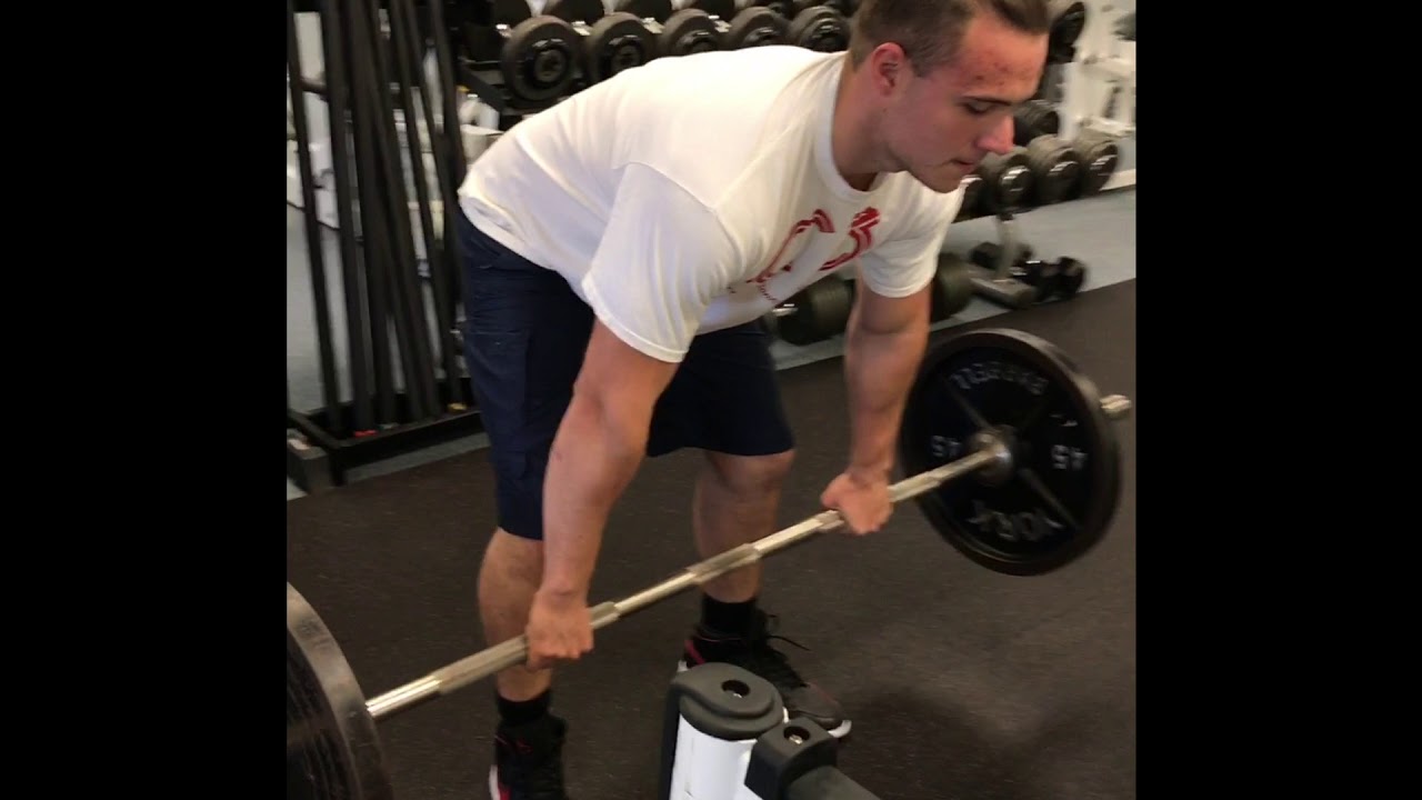Barbell Rows Front Grip - YouTube