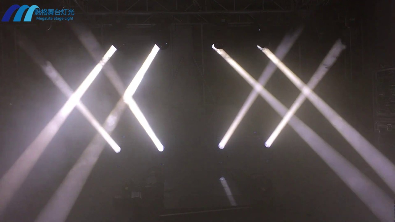 80W LED Beam Light Show - YouTube