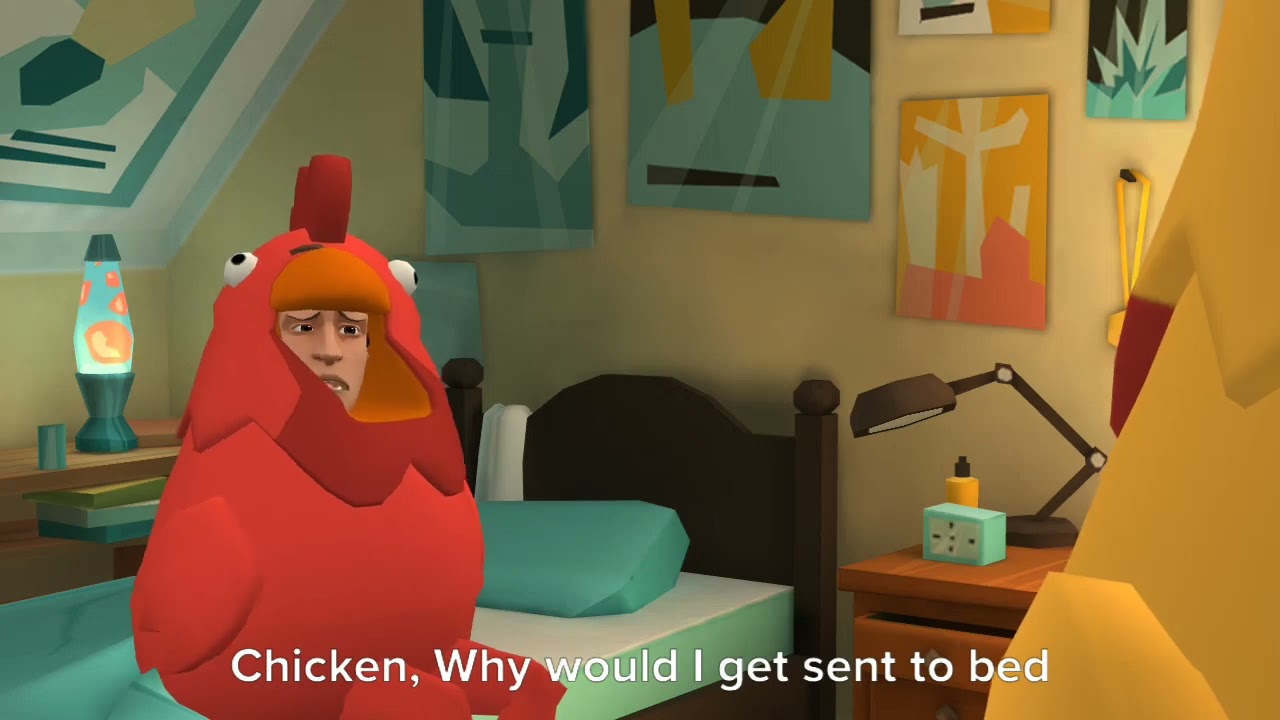 Evil Chicken refuses to eat his dinner/Grounded/Gets sent to bed early ...