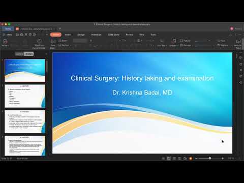 Surgical history taking and examination - YouTube